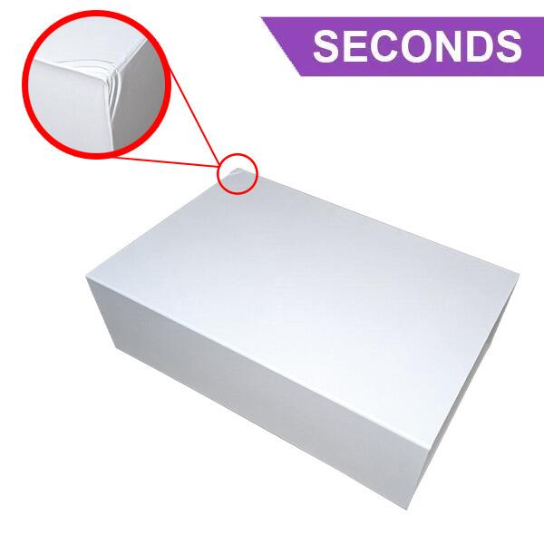 Damaged White A4 Magnetic Rigid Gift Box - Discounted & Non-Returnable ...
