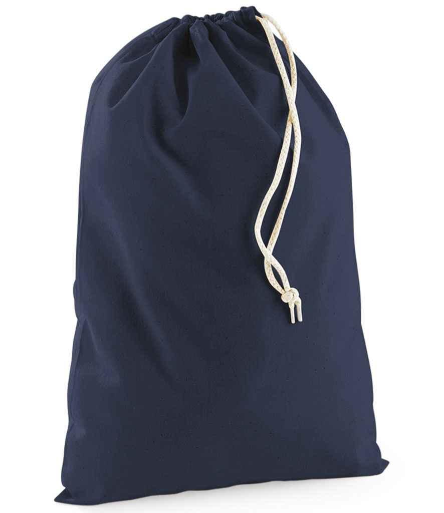 Navy Blue Stuff Bag with Drawstring - Medium
