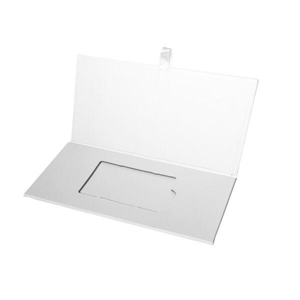 White Flat Magnetic Card Presentation Box 195 x 95 x 5mm