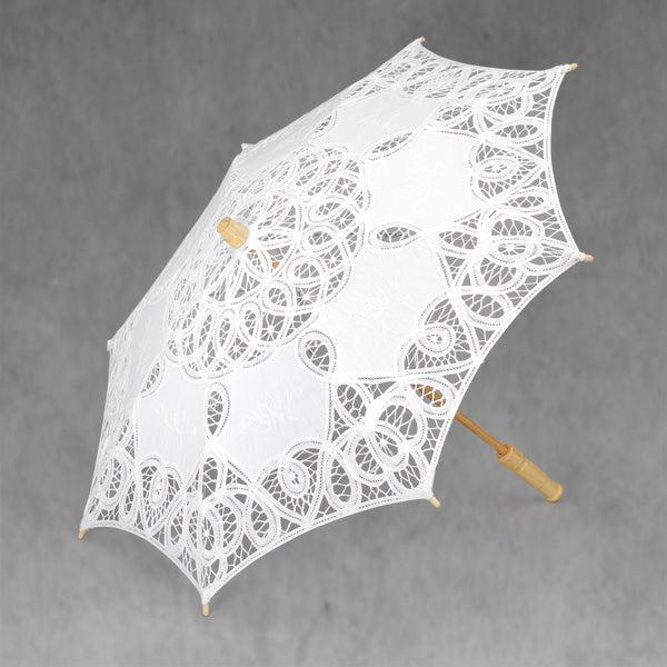 Medium White Wedding Parasol
