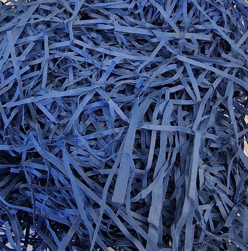 100 grams of 2mm Shredded Blue Kraft Paper. Premium Quality, Next Day ...