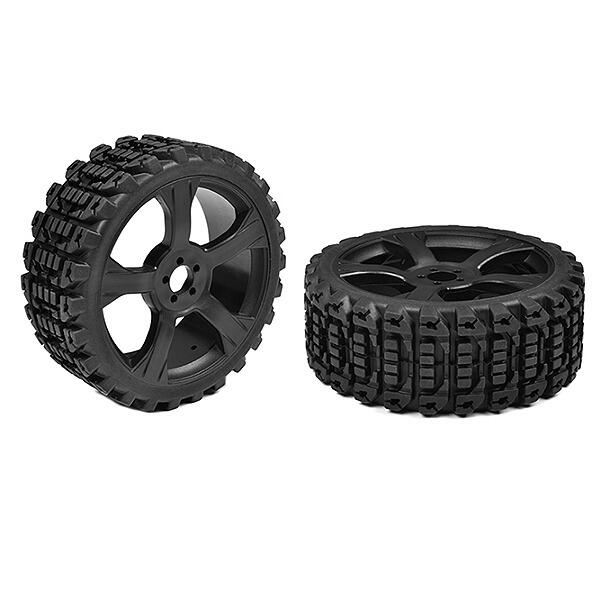 Team Corally Off-Road 1/8 Buggy Tyres XPRIT Glued - Black Rims