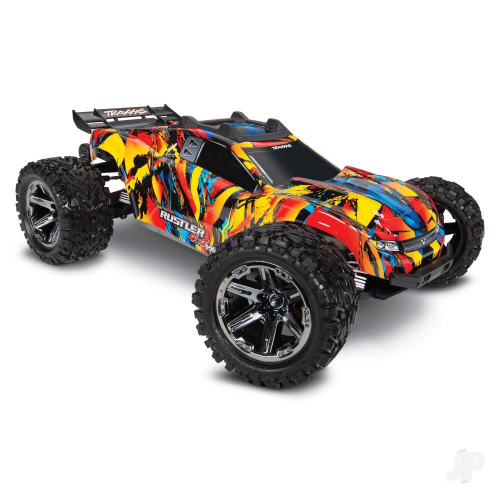Traxxas Rustler 4X4 VXL 1/10 4WD RTR Brushless Electric Stadium Truck ...
