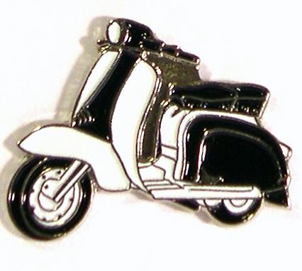 Wholesale 20 x Black & White Scooter Pin Badges | Wholesale Enamel Pin ...