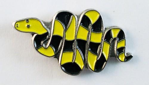 Wholesale 20 x Yellow + Black Banded Snake Pin Badge | Wholesale Enamel ...