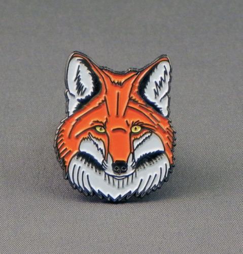 Wholesale 20 x Fox head Pin Badges | Wholesale Enamel Pin Badges UK