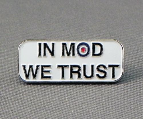 Wholesale 20 x In Mod We Trust Pin Badges | Wholesale Enamel Pin Badges UK