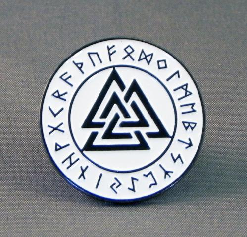 Wholesale 20 x Vallknut Rune Circle Pin Badges | Wholesale Enamel Pin ...