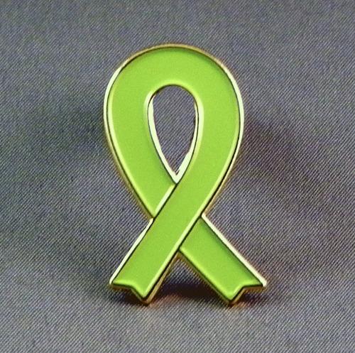 Wholesale 20 x Green Ribbon Pin Badges | Wholesale Enamel Pin Badges UK