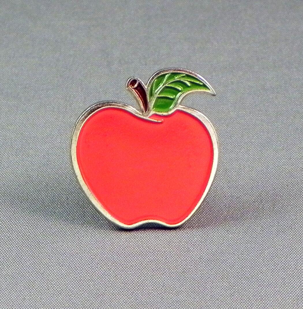 Wholesale 20 x Red Apple Pin Badge | Wholesale Enamel Pin Badges UK