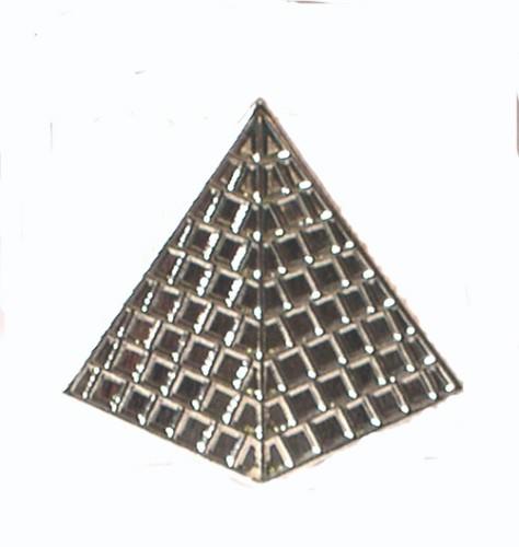 20 X Chrome Pyramid Pin Badge