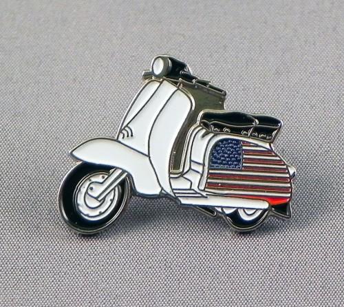 Wholesale 20 x USA Flag Scooter Pin Badges | Wholesale Enamel Pin Badges UK