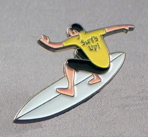 Wholesale 20 x Surfer Pin Badges | Wholesale Enamel Pin Badges UK