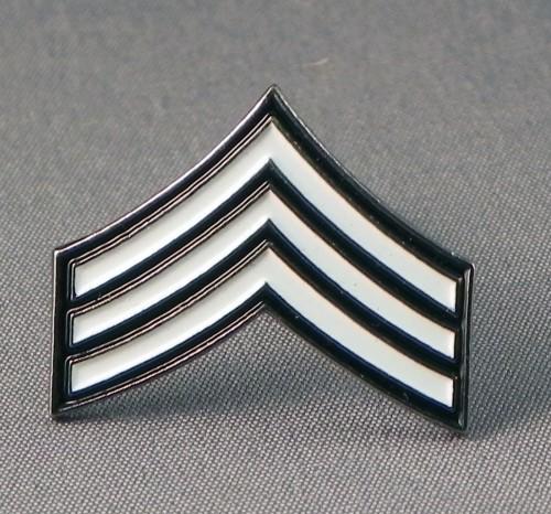 Wholesale 20 x Sergeant Stripes Pin Badges | Wholesale Enamel Pin Badges UK