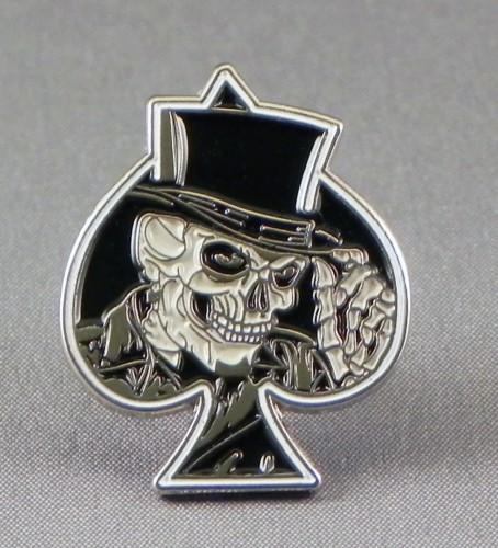 Wholesale 20 x Skull Ace Pin Badges | Wholesale Enamel Pin Badges UK