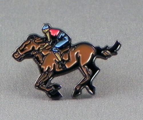 Wholesale 20 x Horse + Jockey Pin Badges | Wholesale Enamel Pin Badges UK