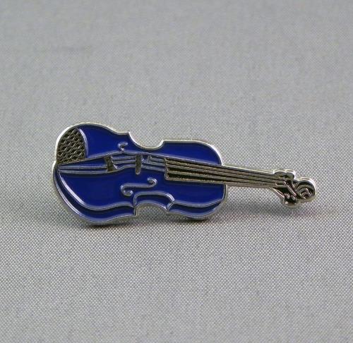 Wholesale 20 x Blue Violin Pin Badges | Wholesale Enamel Pin Badges UK