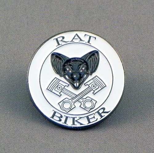 Wholesale 20 x Rat Biker Pin Badges | Wholesale Enamel Pin Badges UK