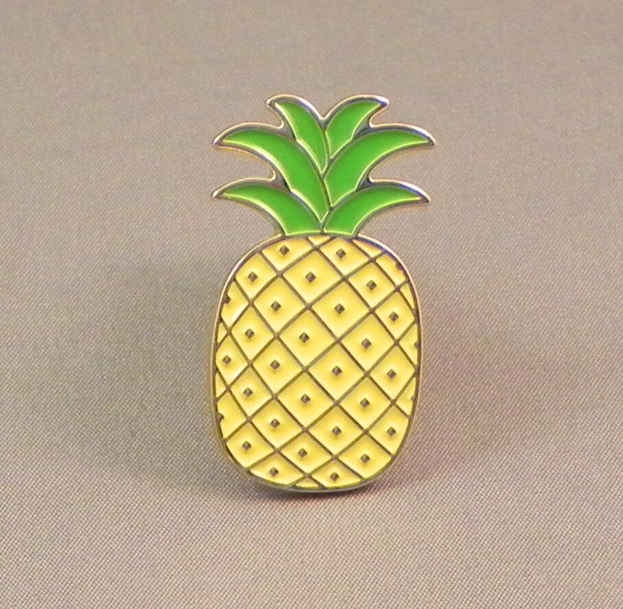 Wholesale 20 x Pineapple Pin Badges | Wholesale Enamel Pin Badges UK
