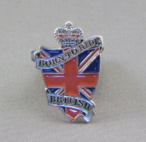 Wholesale 20 x Born to Ride British Pin Badges | Wholesale Enamel Pin ...
