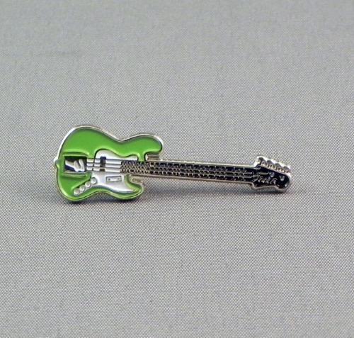 20 X Green Electric Guitar Pin Badges
