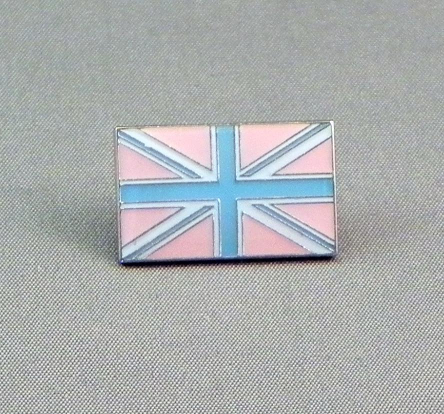 Wholesale 20 x Trans Flag colour Union Jack Flag Pin Badge | Wholesale ...