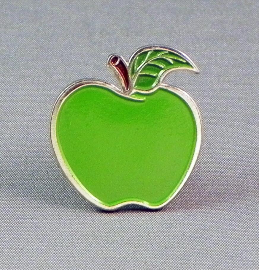 Wholesale 20 x Green Apple Pin Badge | Wholesale Enamel Pin Badges UK