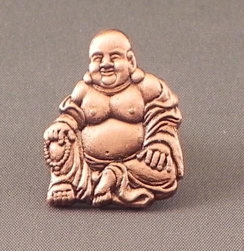 Wholesale 3D Buddha ( Antique Copper Platted) Pin Badge | JKs Bargains