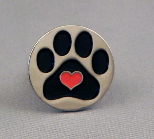 Wholesale 20 x Love Paw Print Pin Badge | Wholesale Enamel Pin Badges UK
