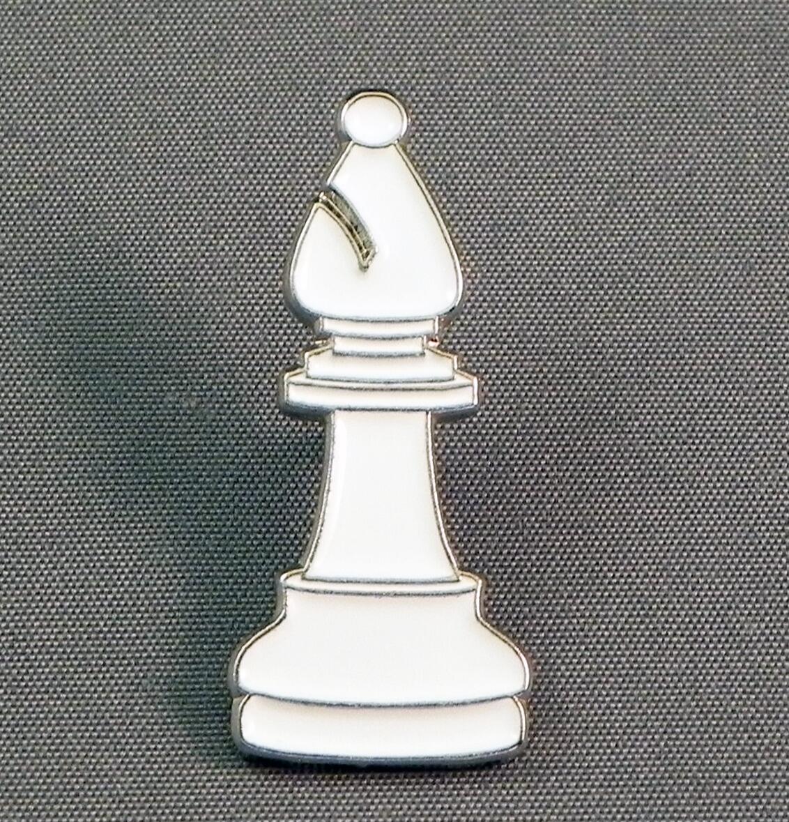 Wholesale 20 x Chess Bishop White Pin Badges | Wholesale Enamel Pin ...