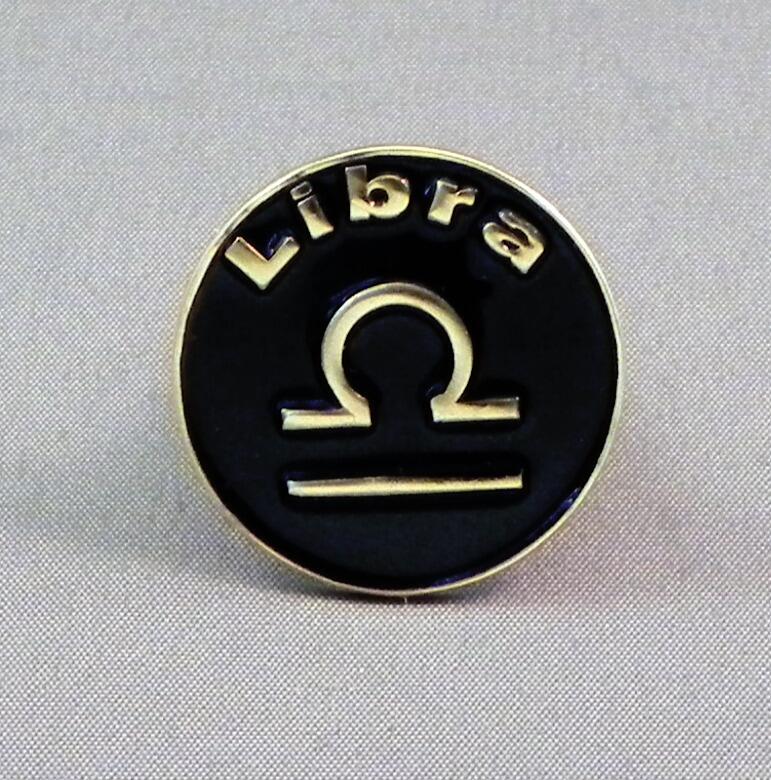 Wholesale 20 x Libra Pin Badges (Gold Coloured Metal) | Wholesale ...