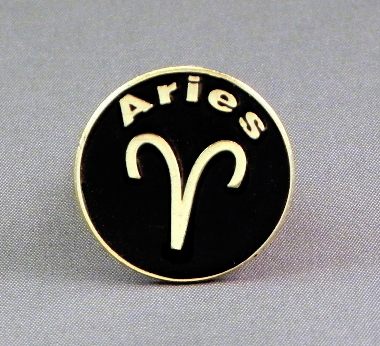 Wholesale Aries Pin Badge (Gold Coloured Metal) | JKs Bargains