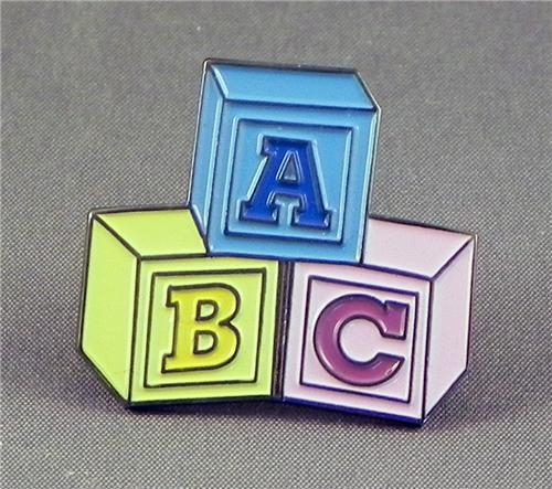 20 X ABC Pin Badges