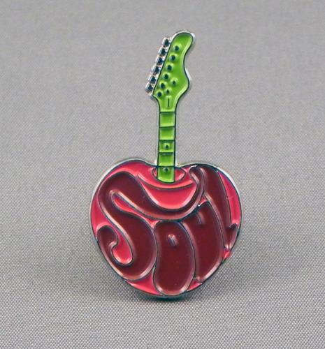 20 X Cherry Soul Guitar Pin Badges