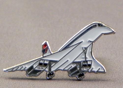 Concorde Plane Pin Badge