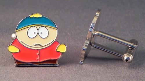 South Park Style Cartman Cufflinks | Enamel Cufflinks | JKs Bargains
