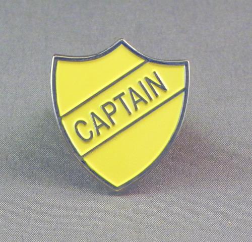 Wholesale 20 x Yellow Captain Pin Badges | Wholesale Enamel Pin Badges UK