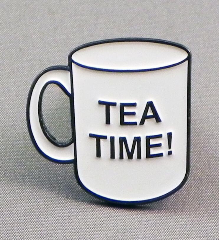 Wholesale 20 x Tea Time! Pin Badges | Wholesale Enamel Pin Badges UK