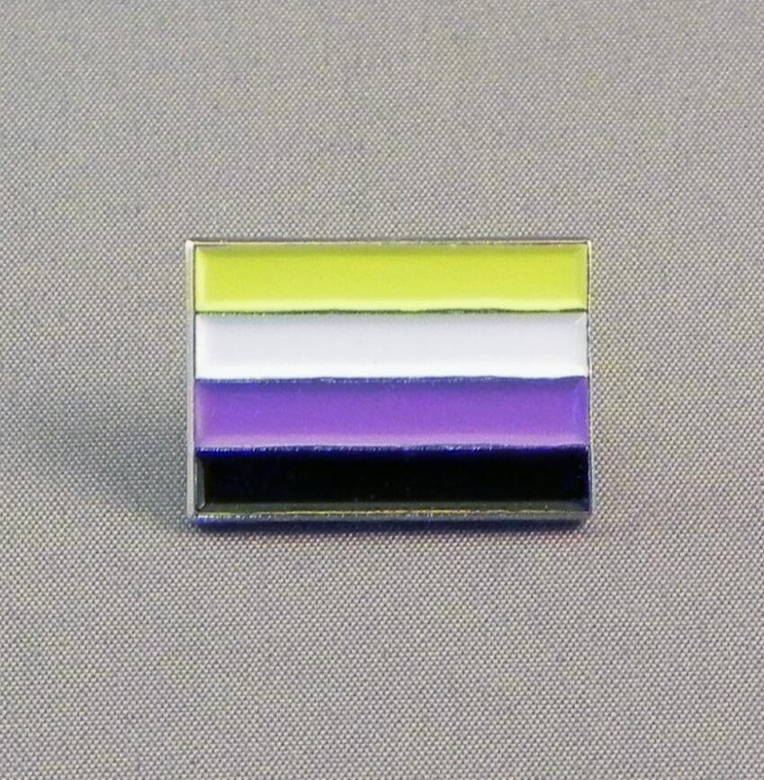 Wholesale 20 x Non Binary Flag Pin Badges | Wholesale Enamel Pin Badges UK