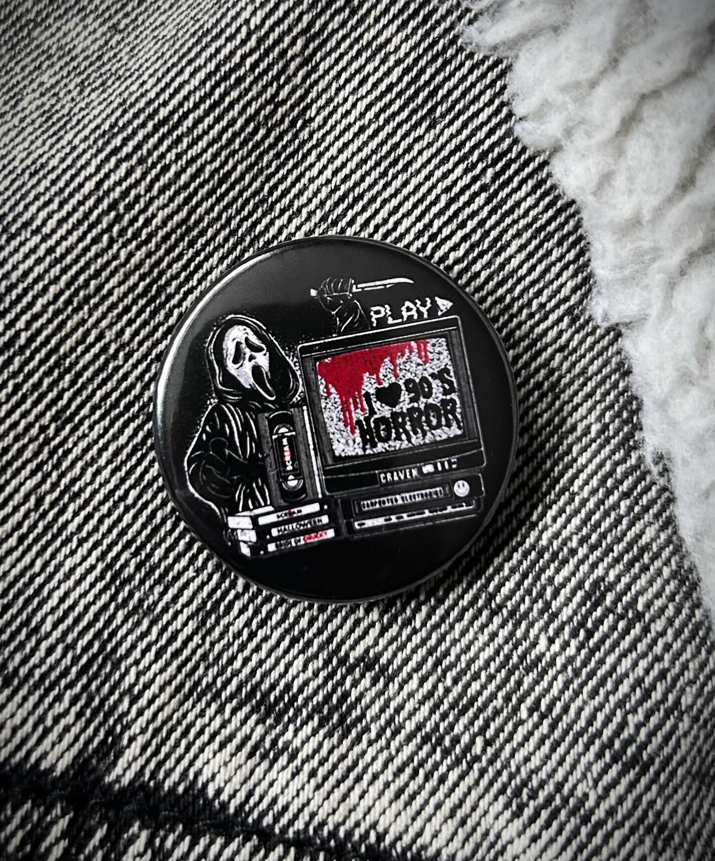 90's horror badge