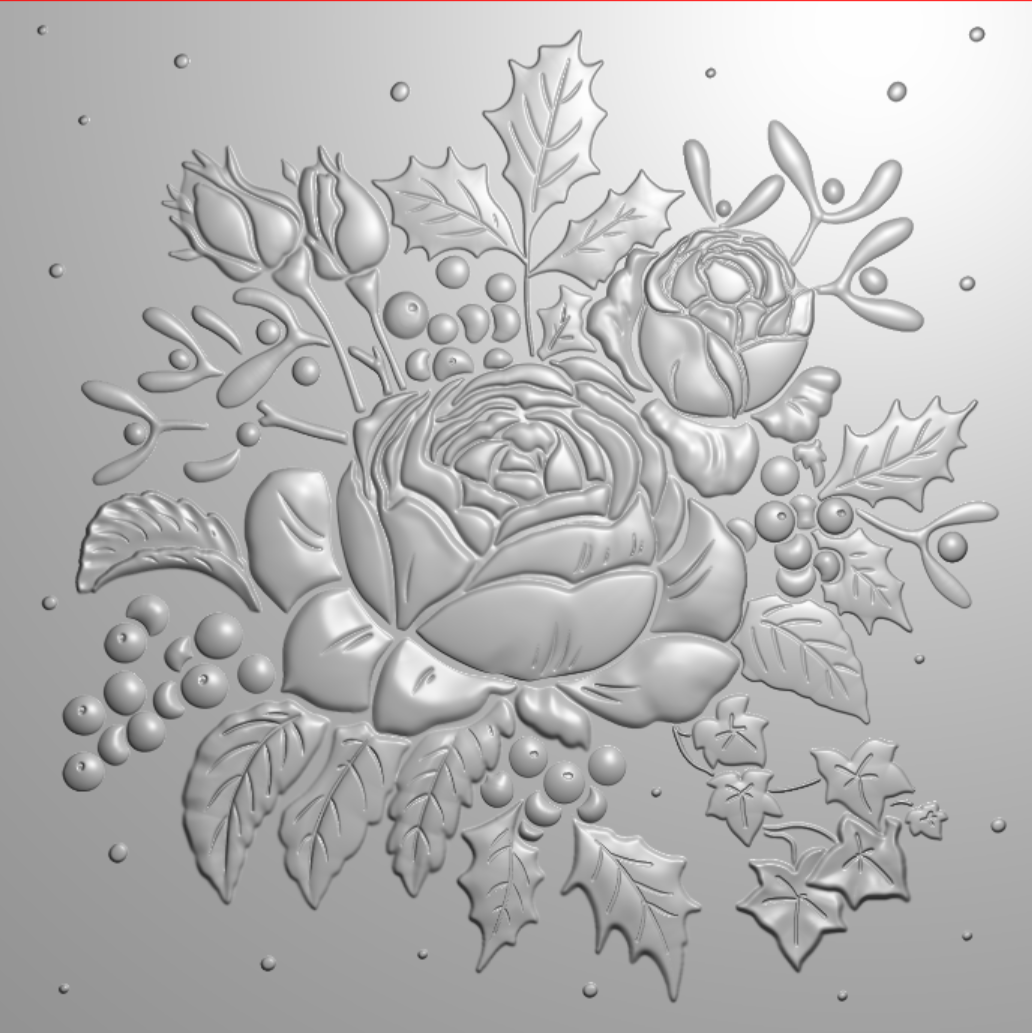 Sara Signature - Christmas Rose 3D Embossing Folder 5.5" x 5.5 ...