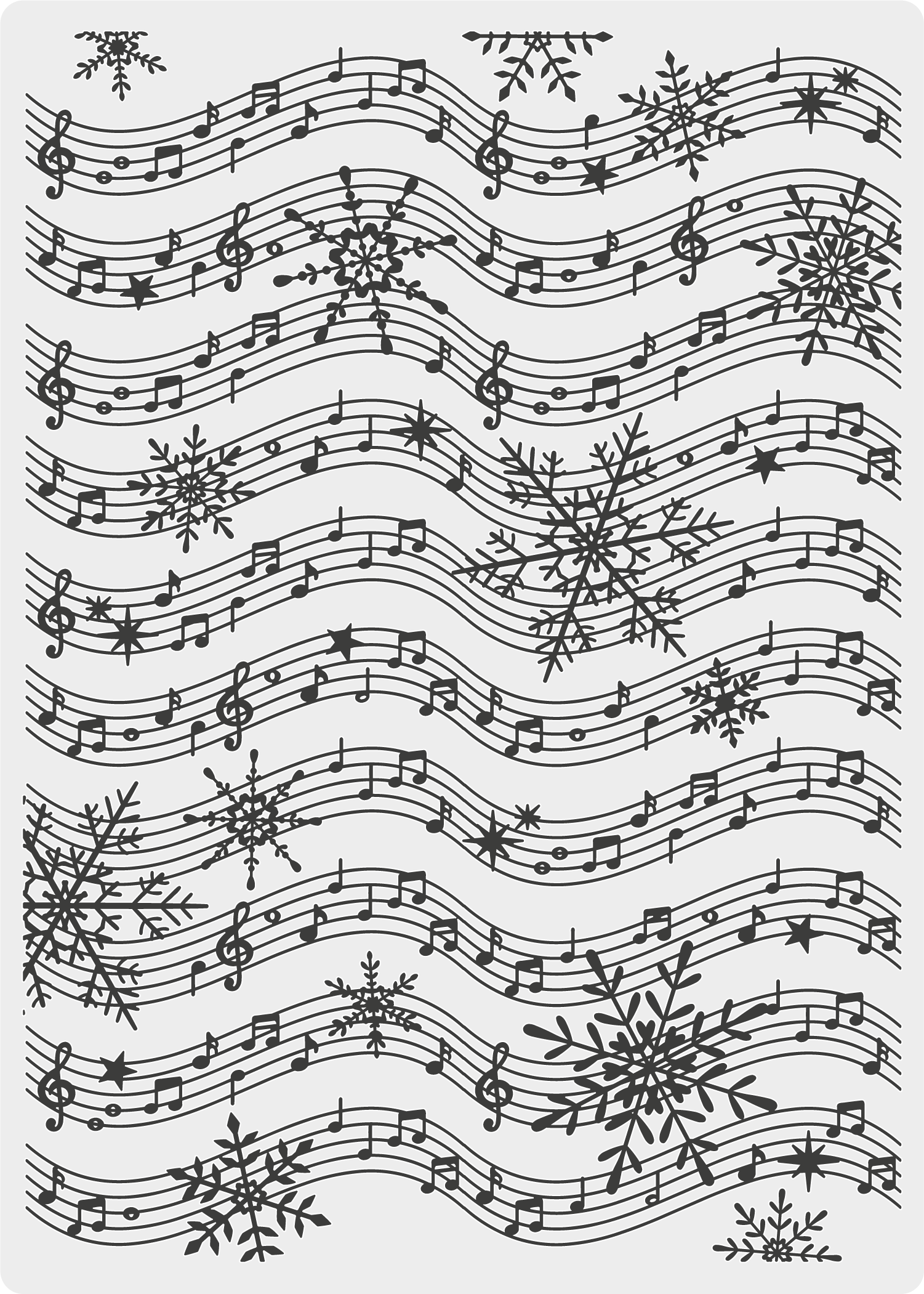Crafters Companion - Joyous Angel Collection 2D Embossing Folder 5" x 7 ...