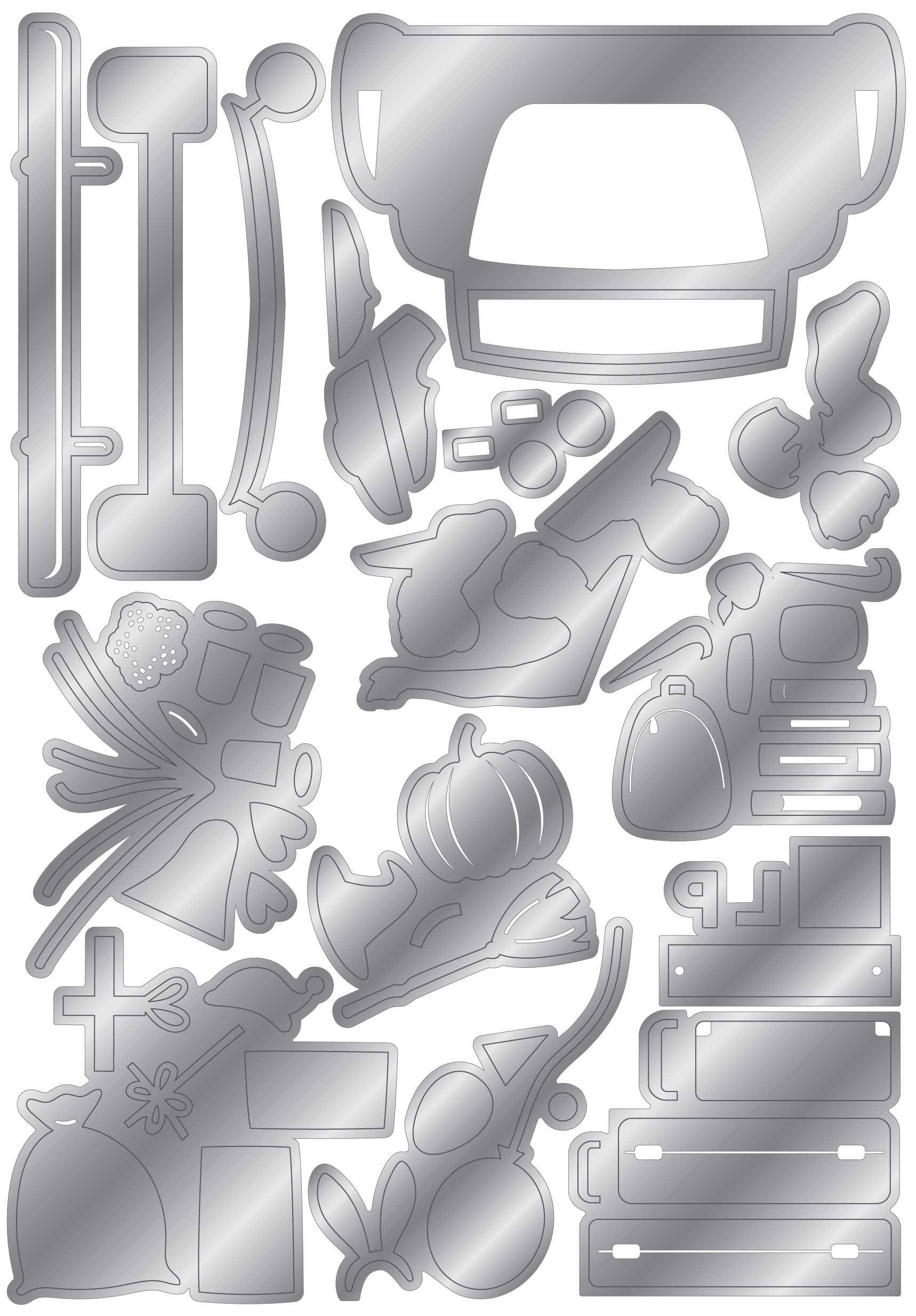 Crafter’s Companion - Stamp & Die Set - Seasonal Car