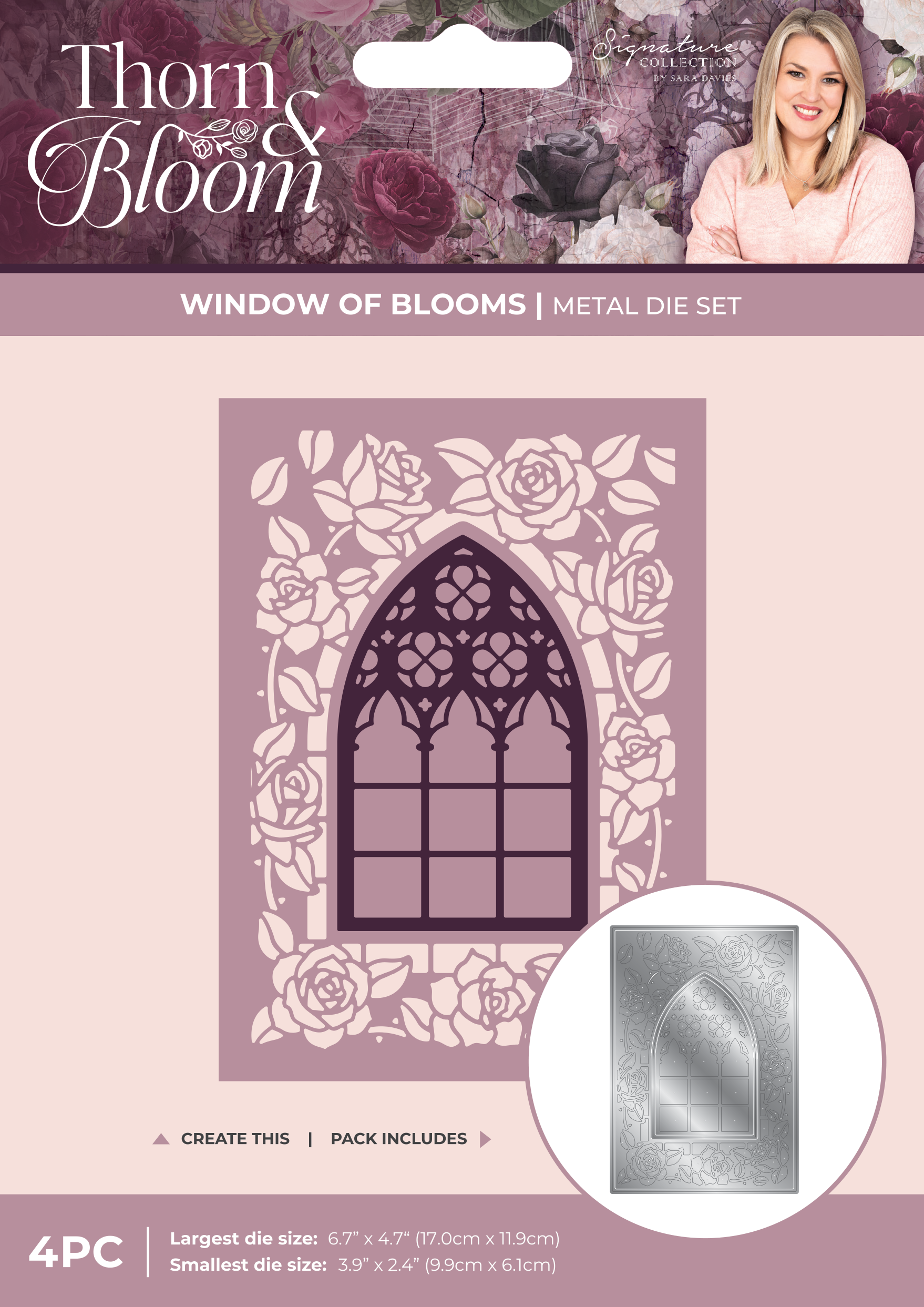 Sara Signature - Thorn & Bloom Collection - Metal Die Create-a-Card ...