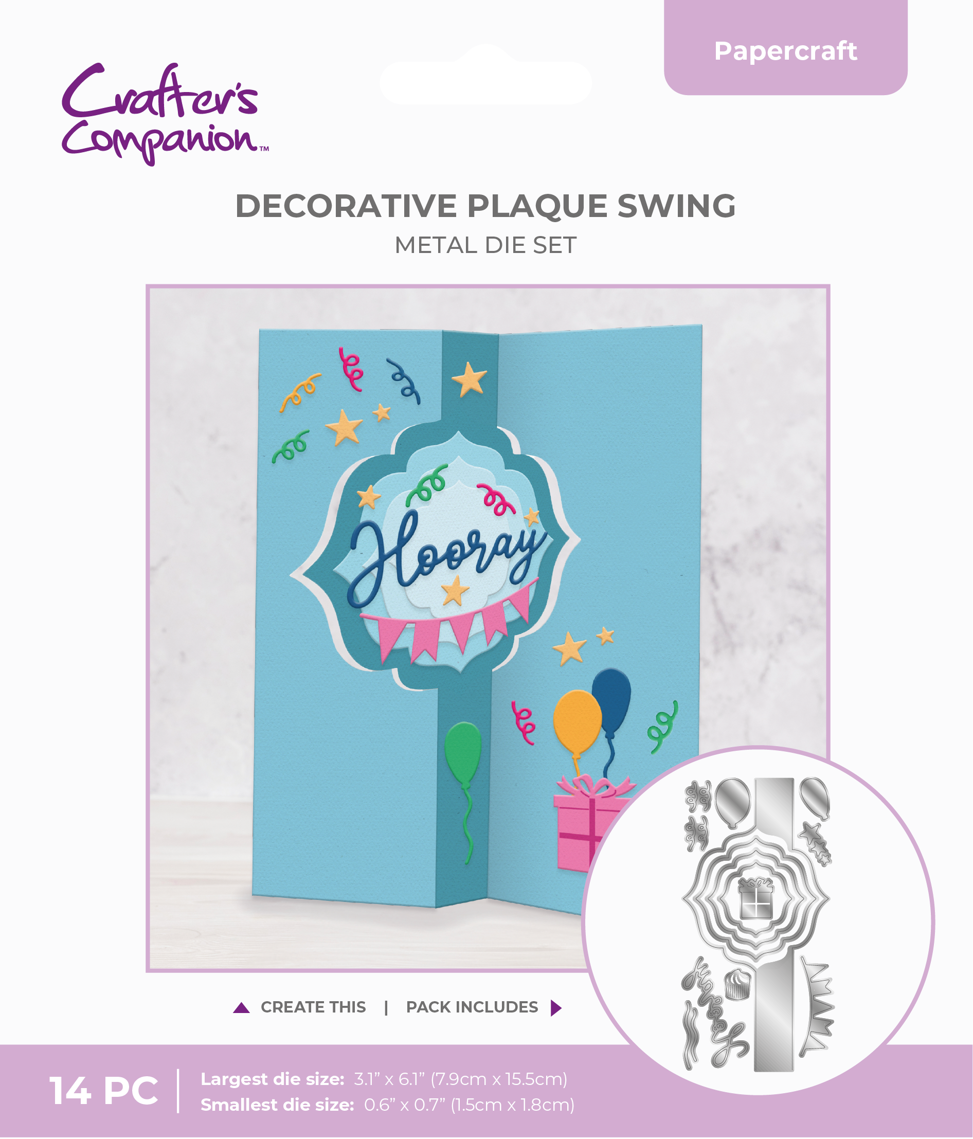 Crafter’s Companion - Swing Cards Collection Metal Dies - Decorative ...