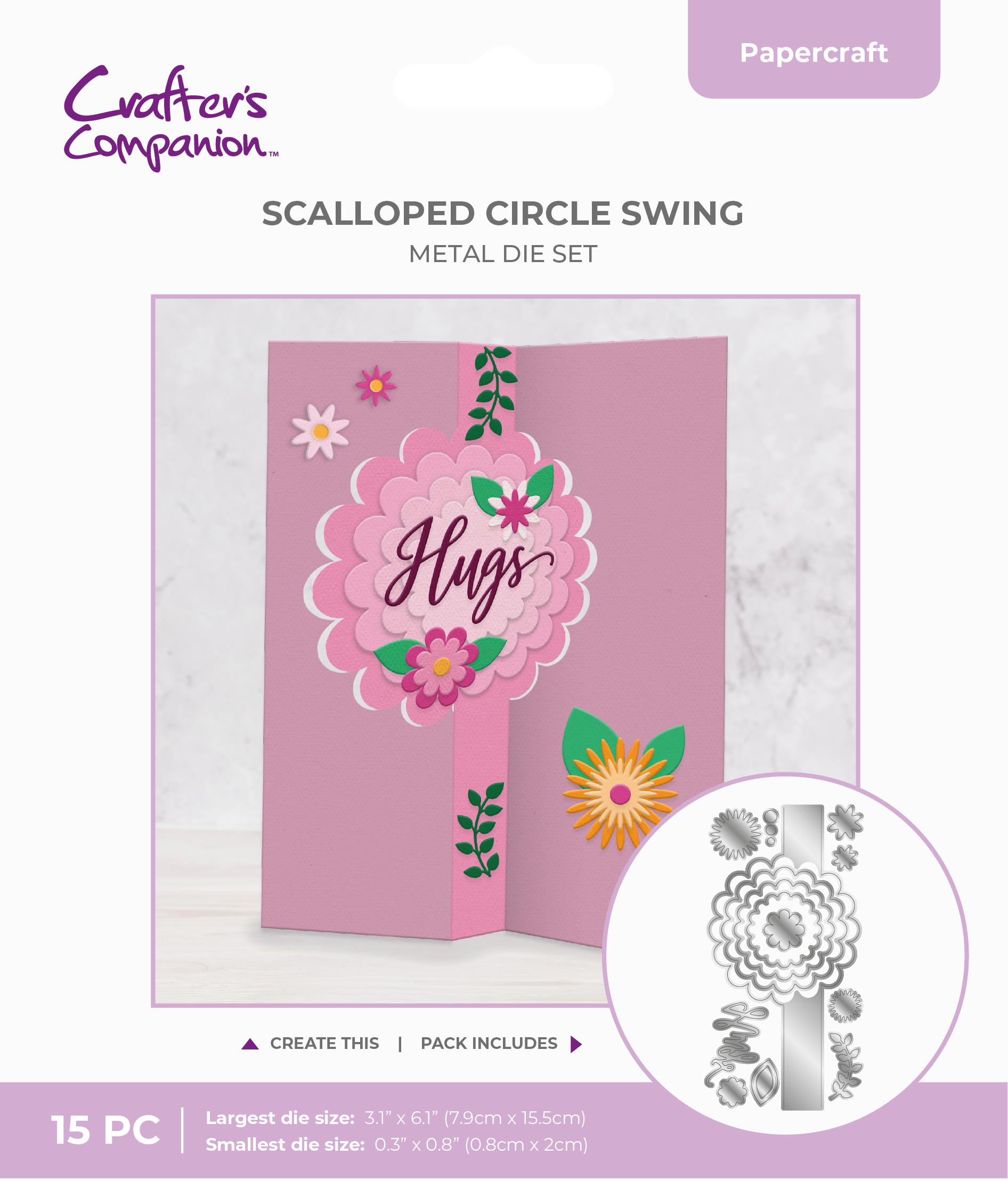 Crafter’s Companion - Swing Cards Collection Metal Dies - Scalloped ...
