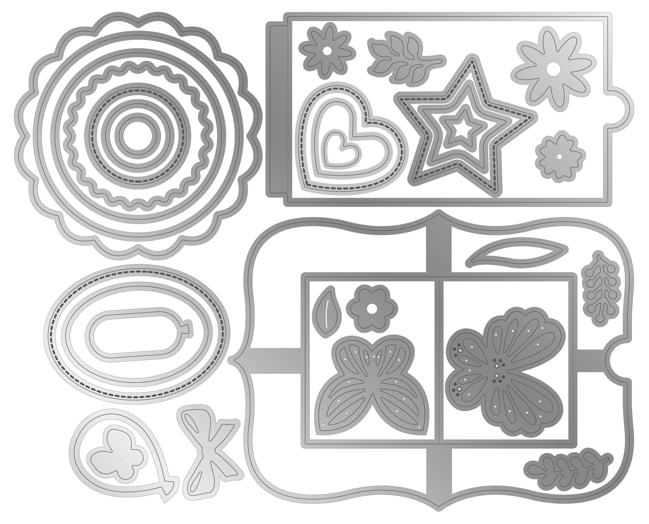 Gemini - Papercraft Slide Pop Up Cards Dies by Crafter's Companion