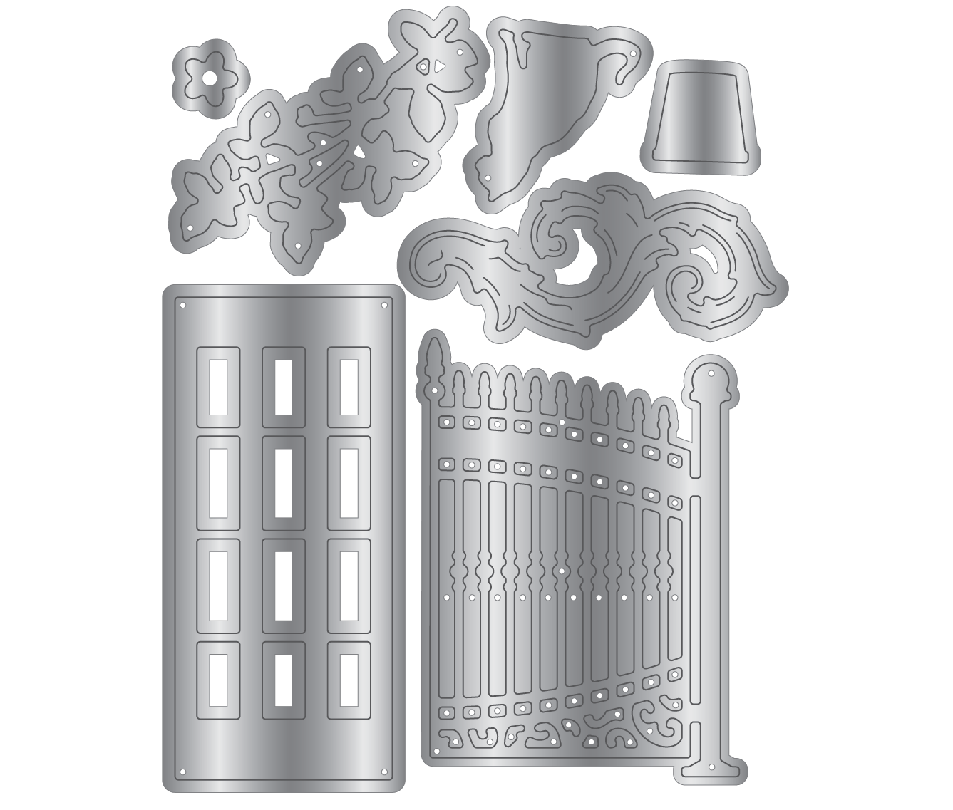 Crafter’s Companion - Scene Collection Metal Die - Tranquil Garden