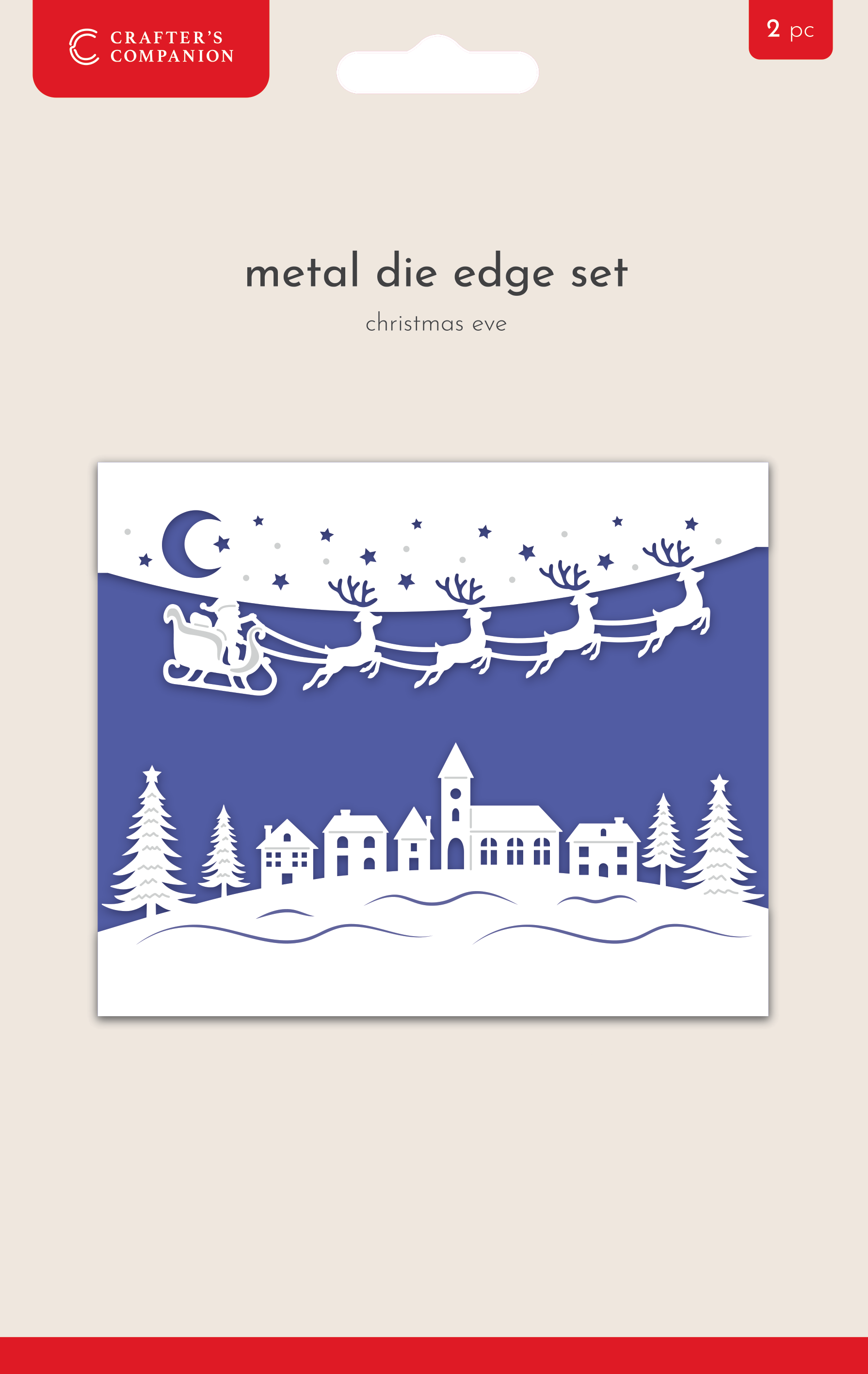 Crafter's Companion - Christmas Top & Bottom Edge Collection Metal Die ...