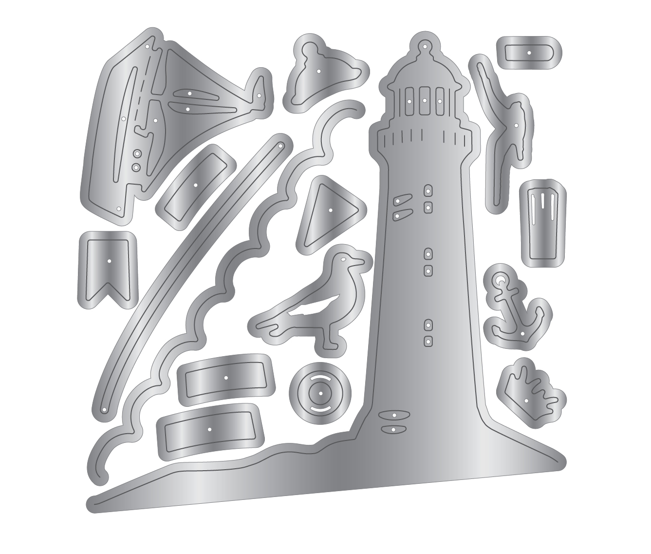 Crafter’s Companion - Scene Collection Metal Die - The Lighthouse